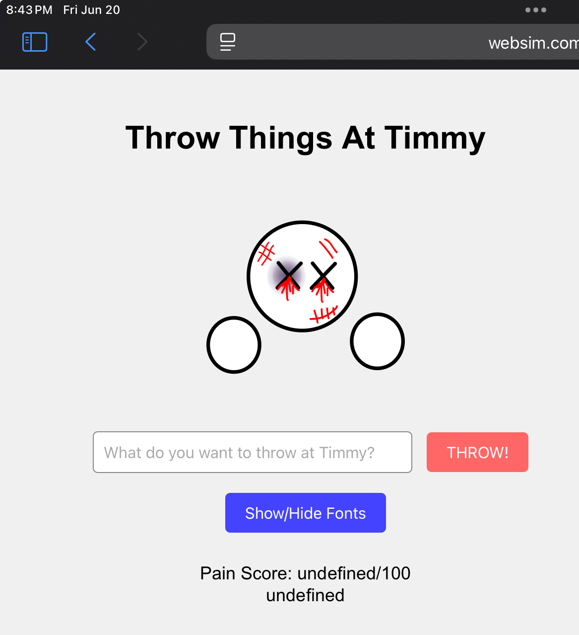 Throw Things At Timmy