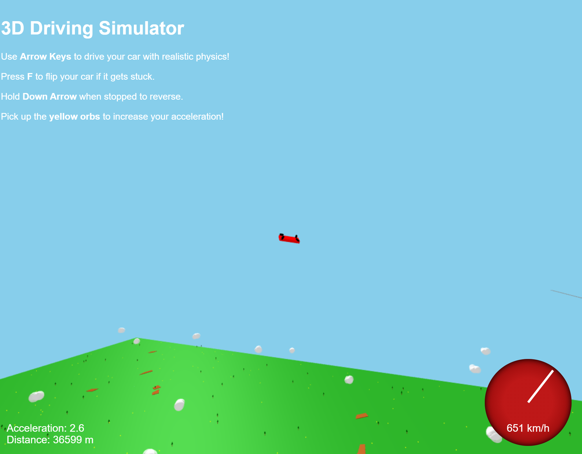 3D Infinite Speed Driving