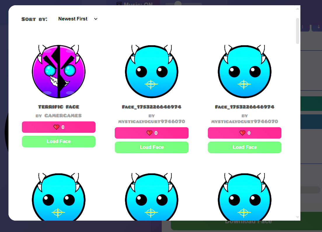Geometry Dash Difficulty Face Maker