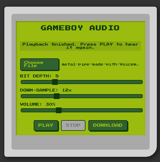 Gameboy Audio Converter