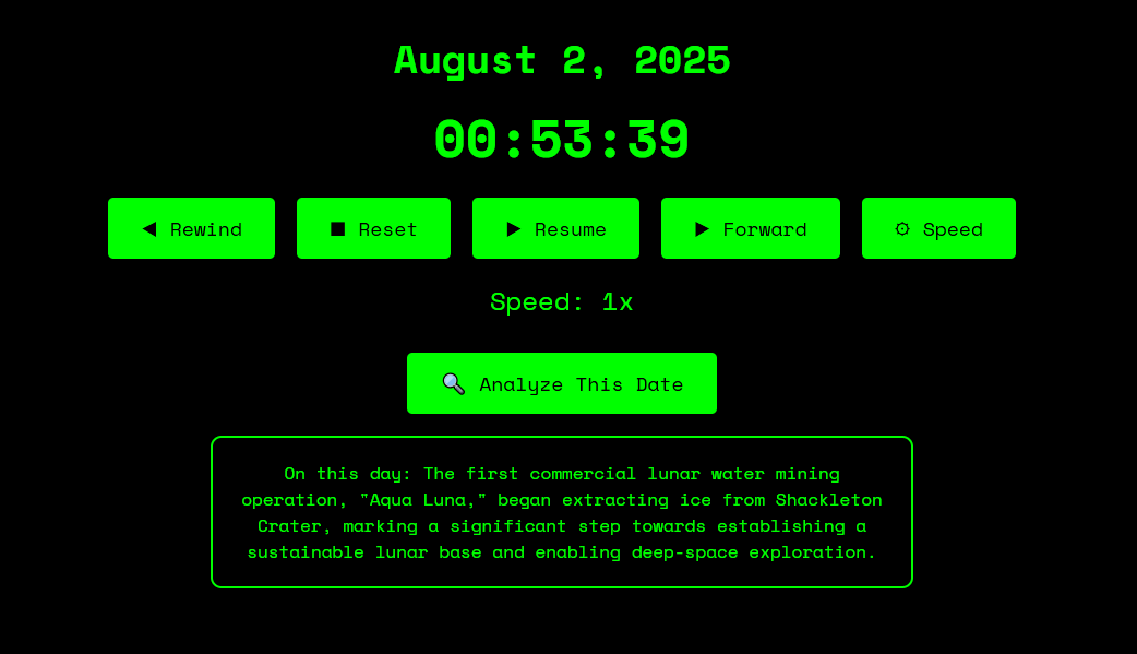 Time Machine Simulator