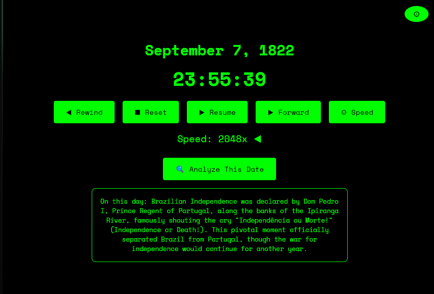 Time Machine Simulator